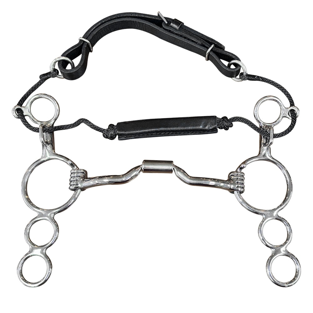 BAR H EQUINE Western Horse Gag Bit Mouthpiece 5.5 Inch Solid Stainless ...