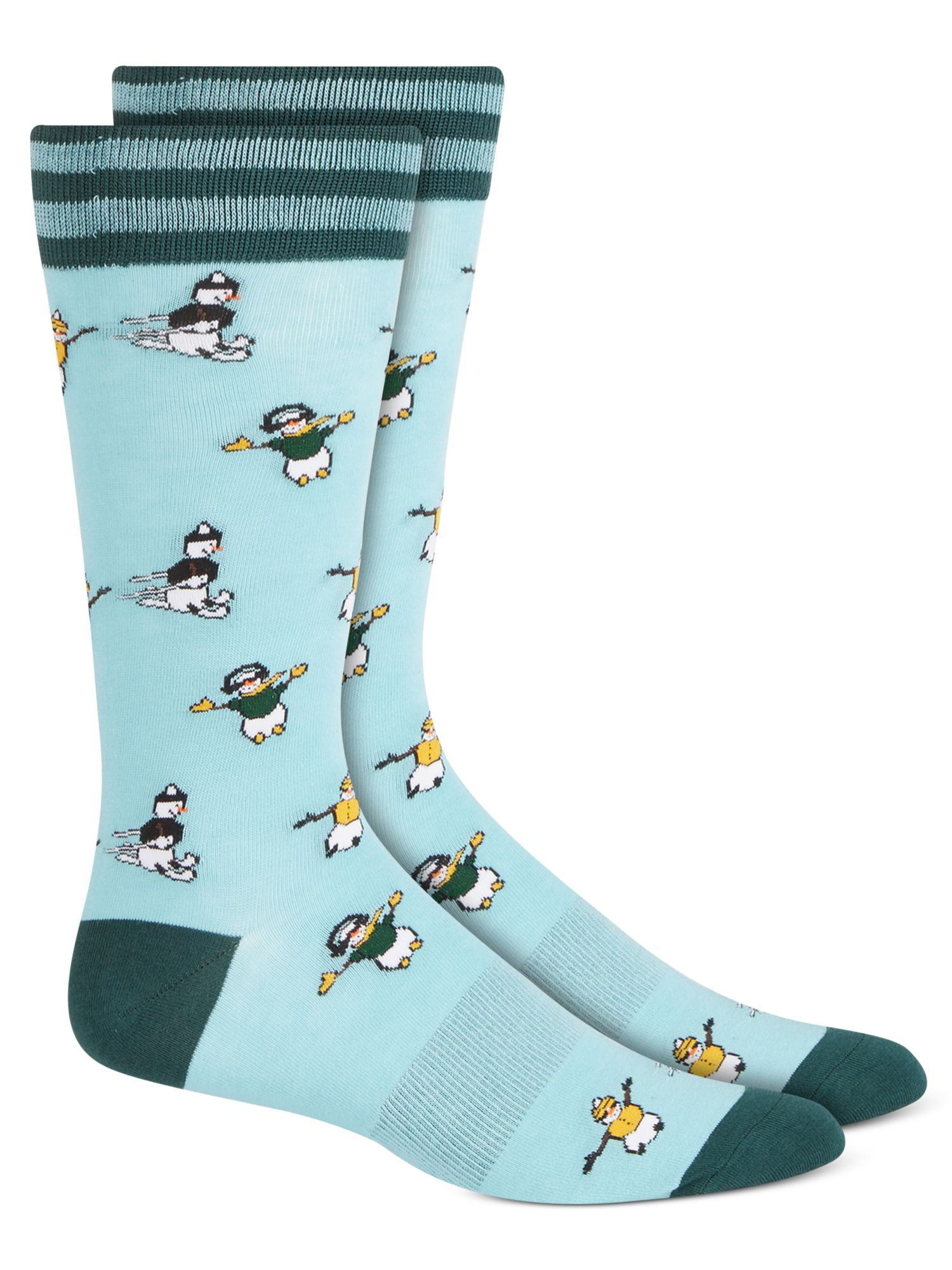 BAR III Mens Blue Graphic Arch Support Seamless Novelty Over The Calf ...