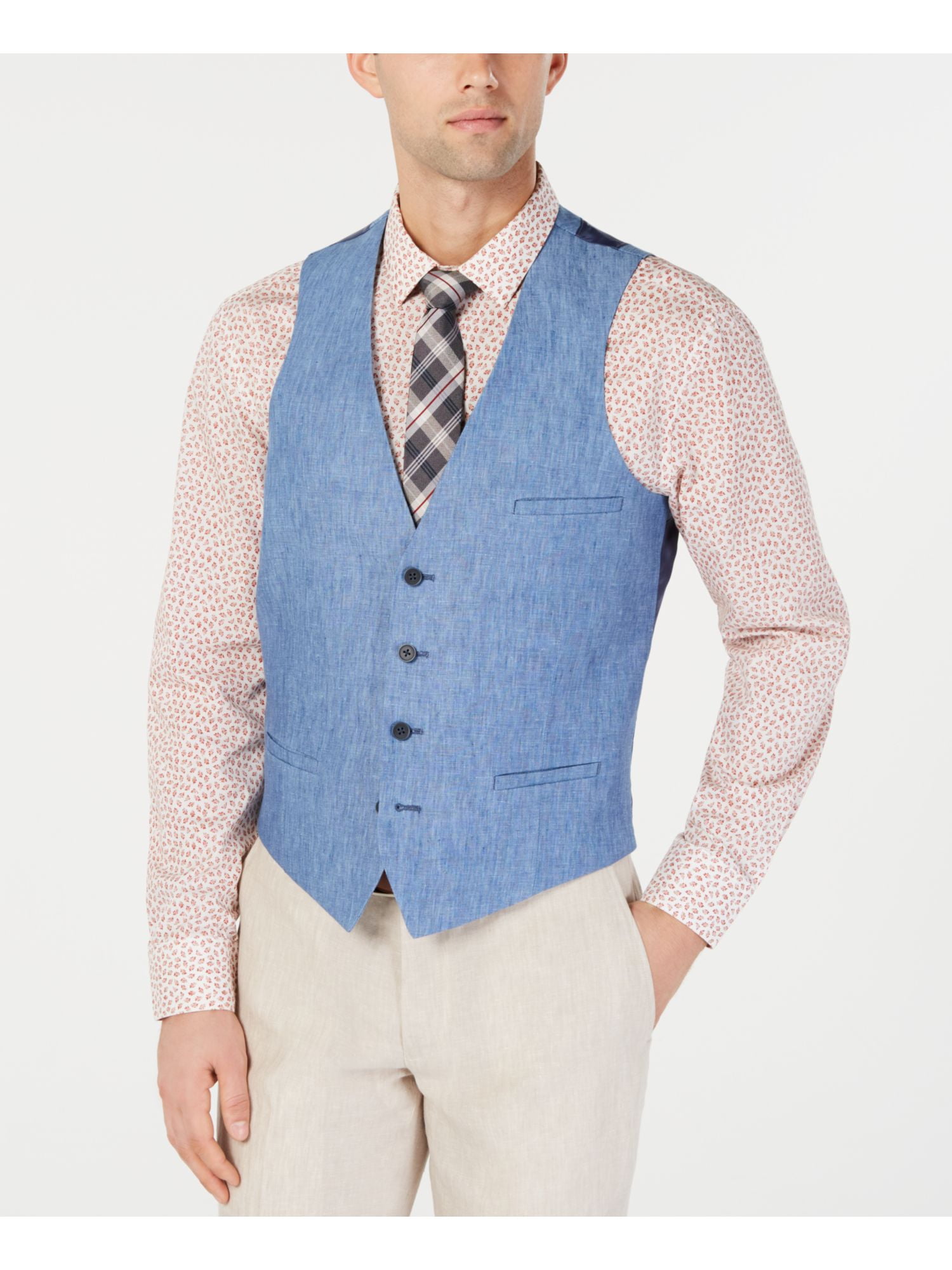 BAR III Mens Blue Lined Slim Fit Suit Separate Blazer Jacket M ...