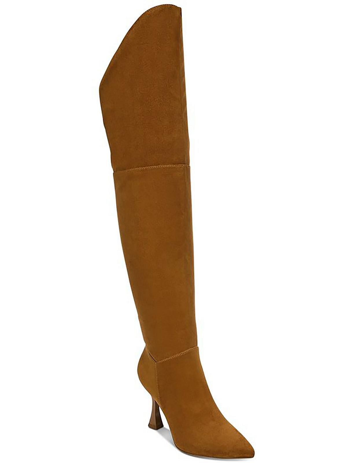 BAR III Womens Brown Goring Padded Ammi Pointed Toe Sculpted Heel Zip ...