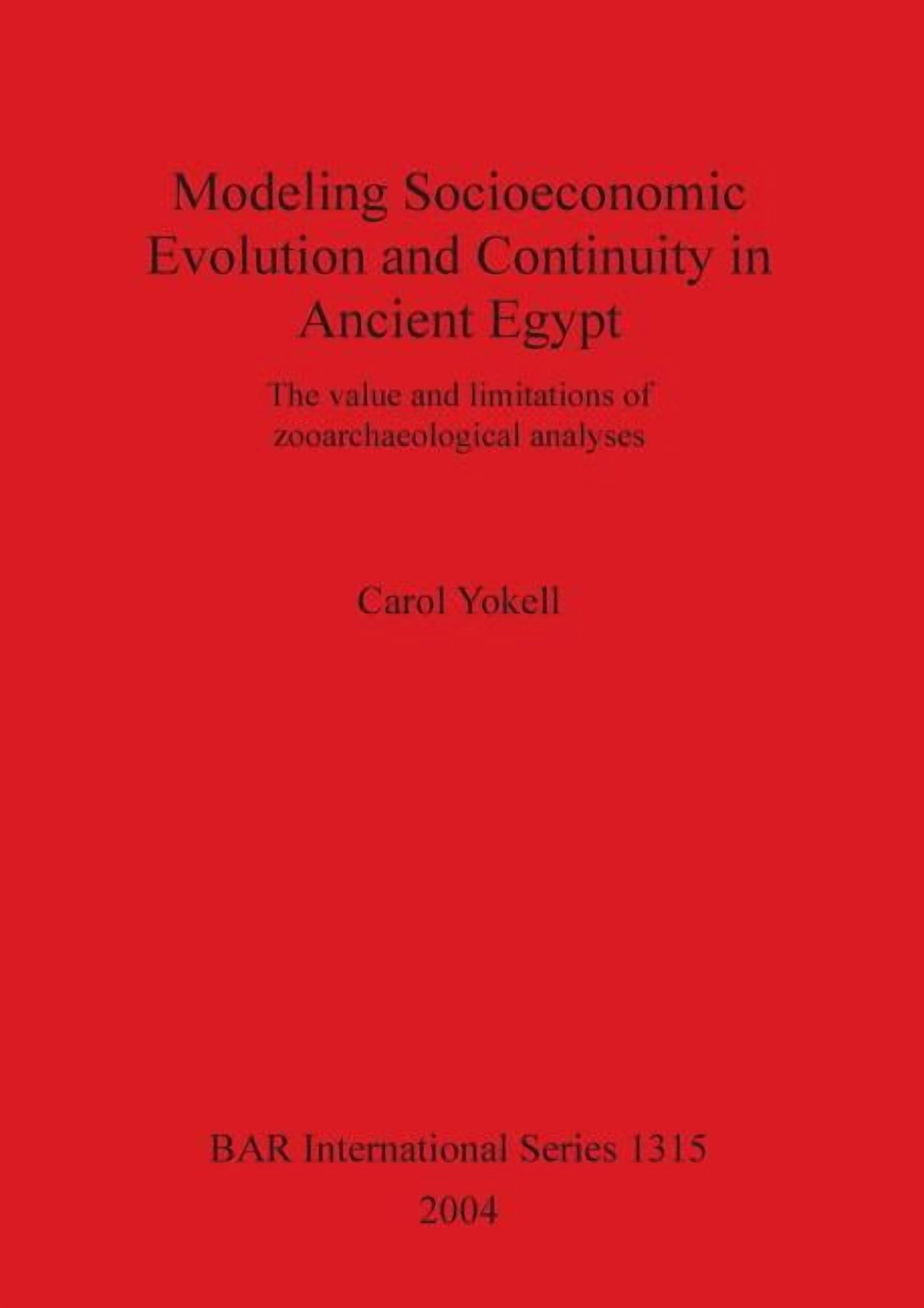 BAR International: Modeling Socioeconomic Evolution and Continuity in ...