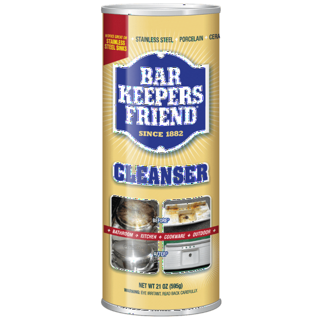 Bar Keepers Friend Kitchen Cleanser Powder, 21oz - Walmart.com