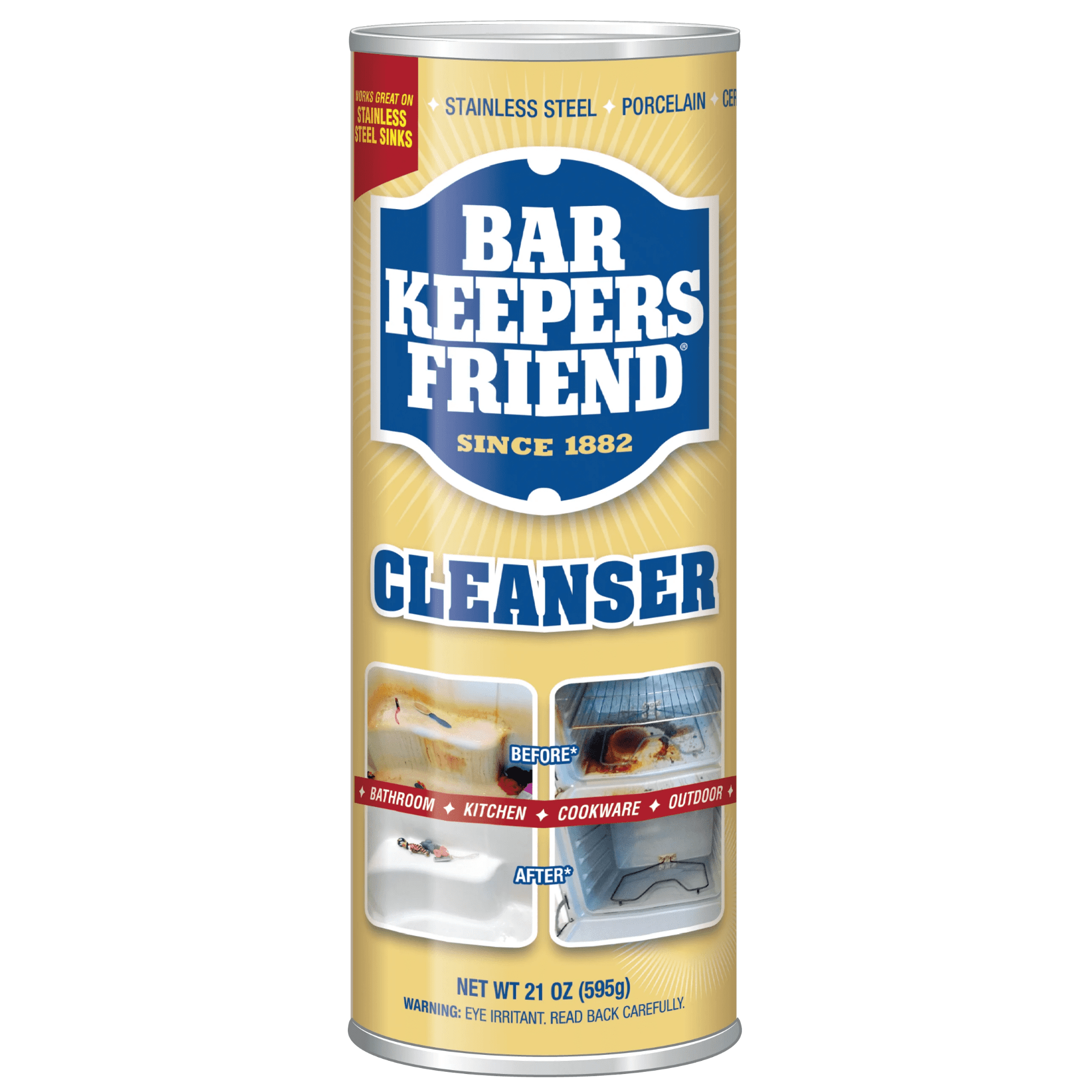 Bar Keepers Friend Kitchen Cleanser Powder, 21oz - Walmart.com