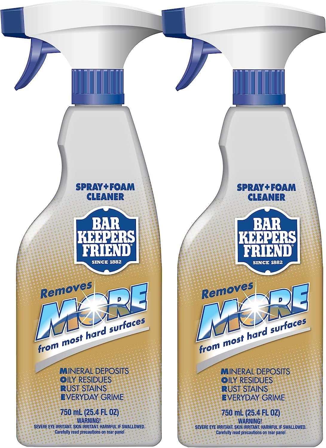BAR KEEPERS FRIEND MORE Spray + Foam 25.4 oz Multipurpose Spray ...