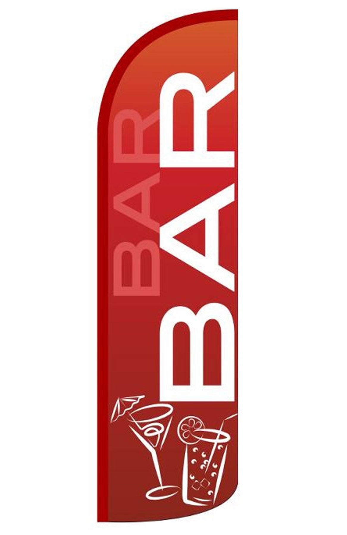 BAR Windless Flag Without Pole |Advertisement /Business Flags | Feather ...
