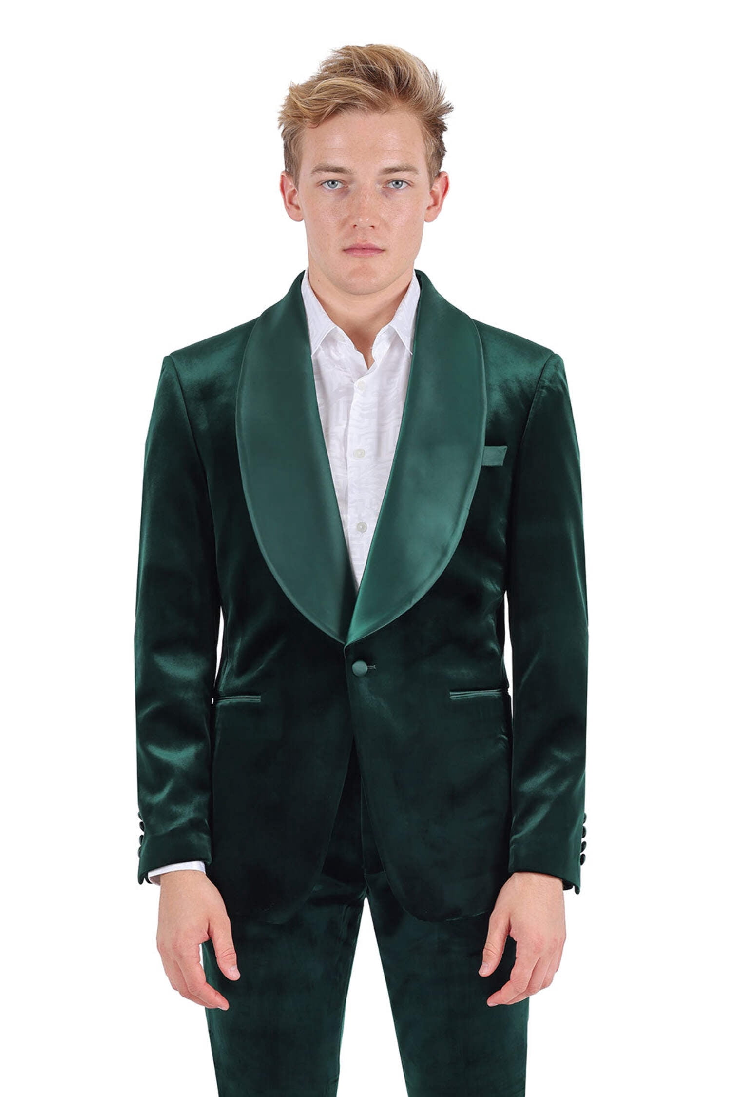 BARABAS Men's Velvet Shiny Finish Shawl Lapel Blazer 3BL06 - Walmart.com