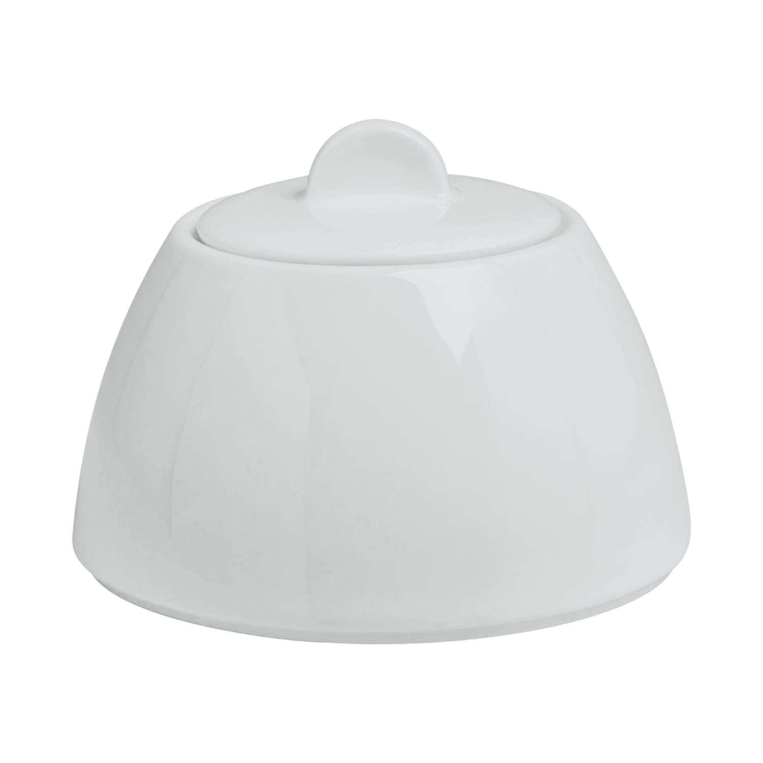 BARALEE PORCELIAN CERAMIC SIMPLE PLUS WHITE SUGAR BOWL 091811A 200 CC 6 ...