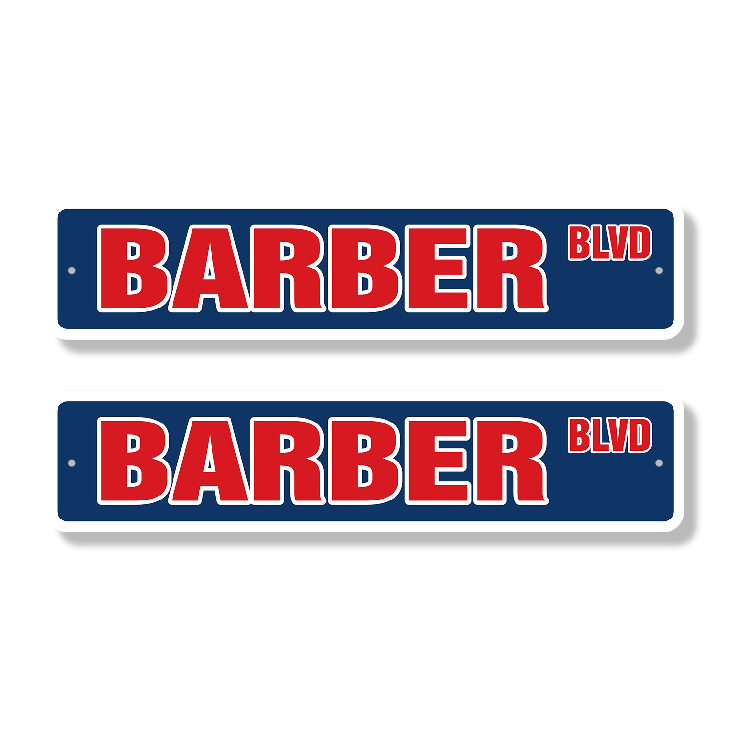 BARBER SHOP Classic Street Sign (2 Pack) novelty salon barbershop ...