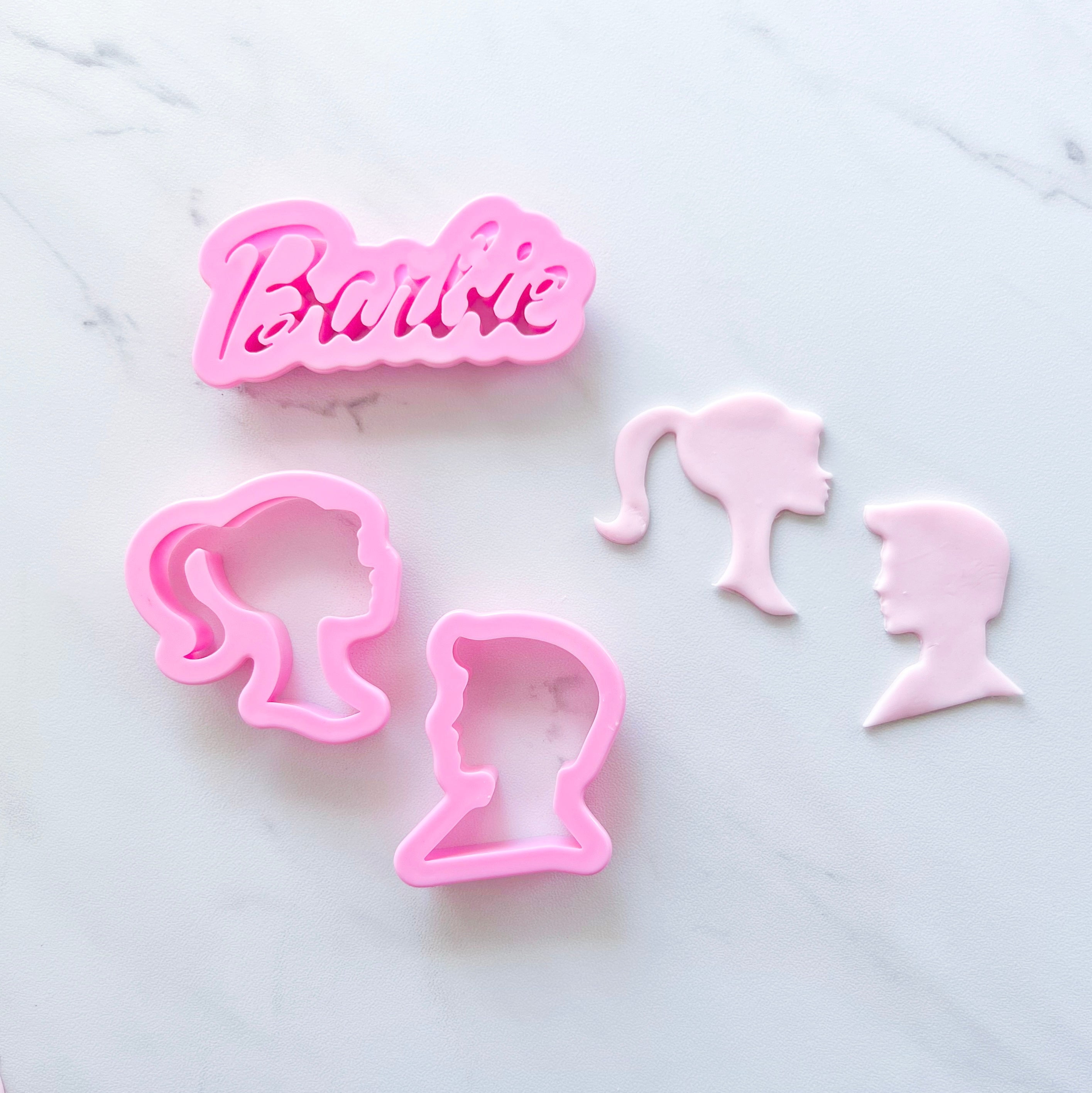 BARBIE-Branded Cutter Set for Chocolate, Fondant, or Gum Paste ...