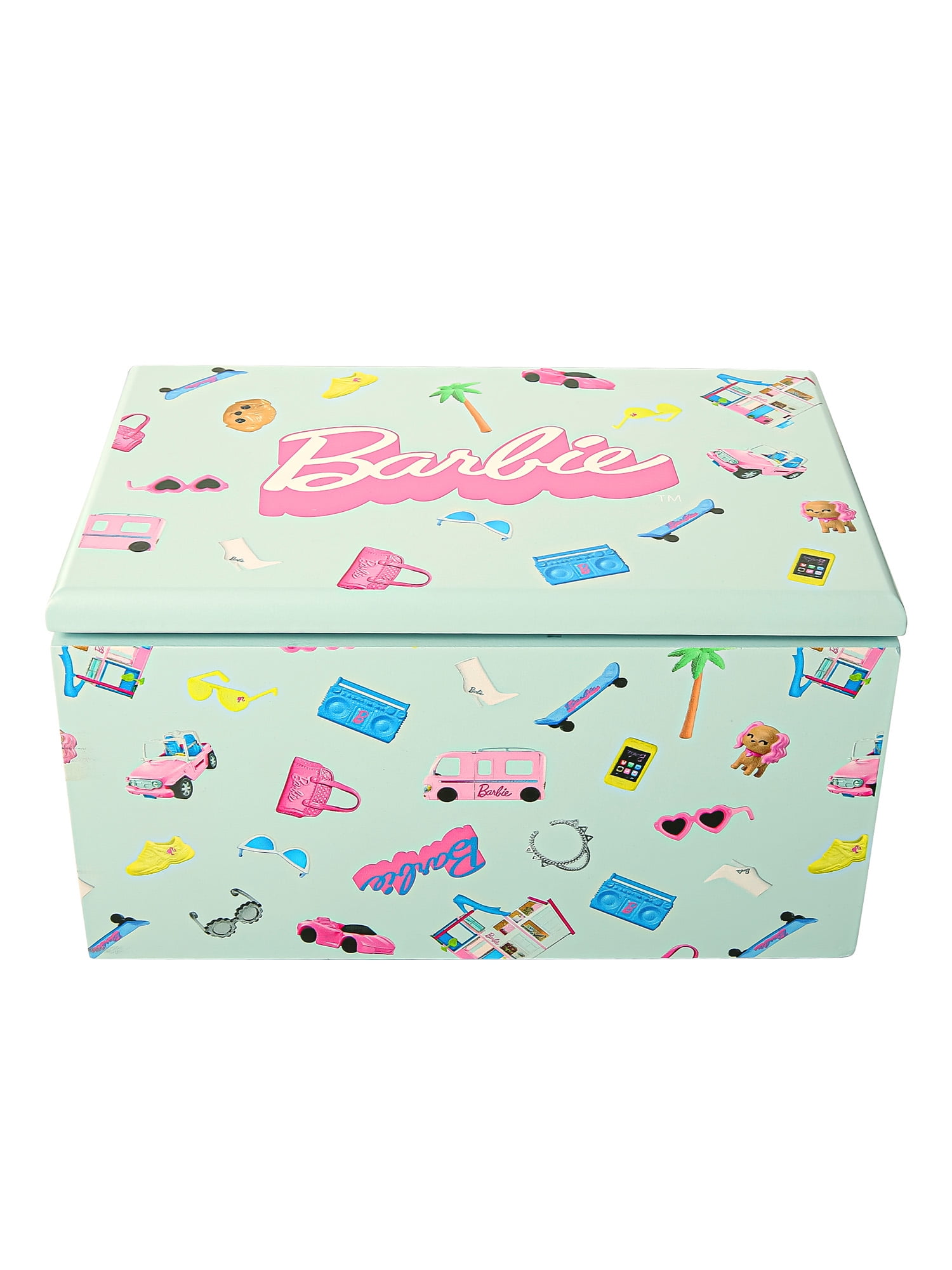 Mattel Barbie Signature Blue Jewelry Box with Pink Liner - Walmart ...