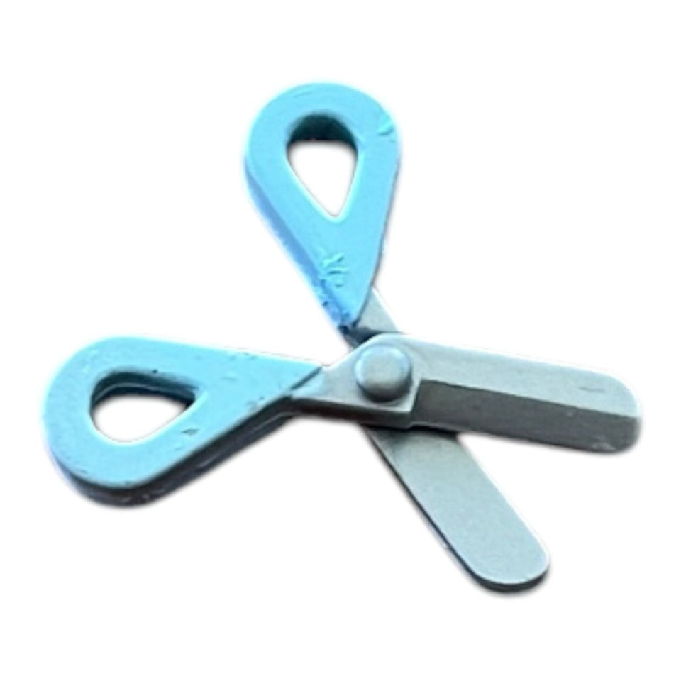 BARBIE SCISSORS SILVER Blue STUDENT SCHOOL CHELSEA ONLY DOLL PLAYSET ...
