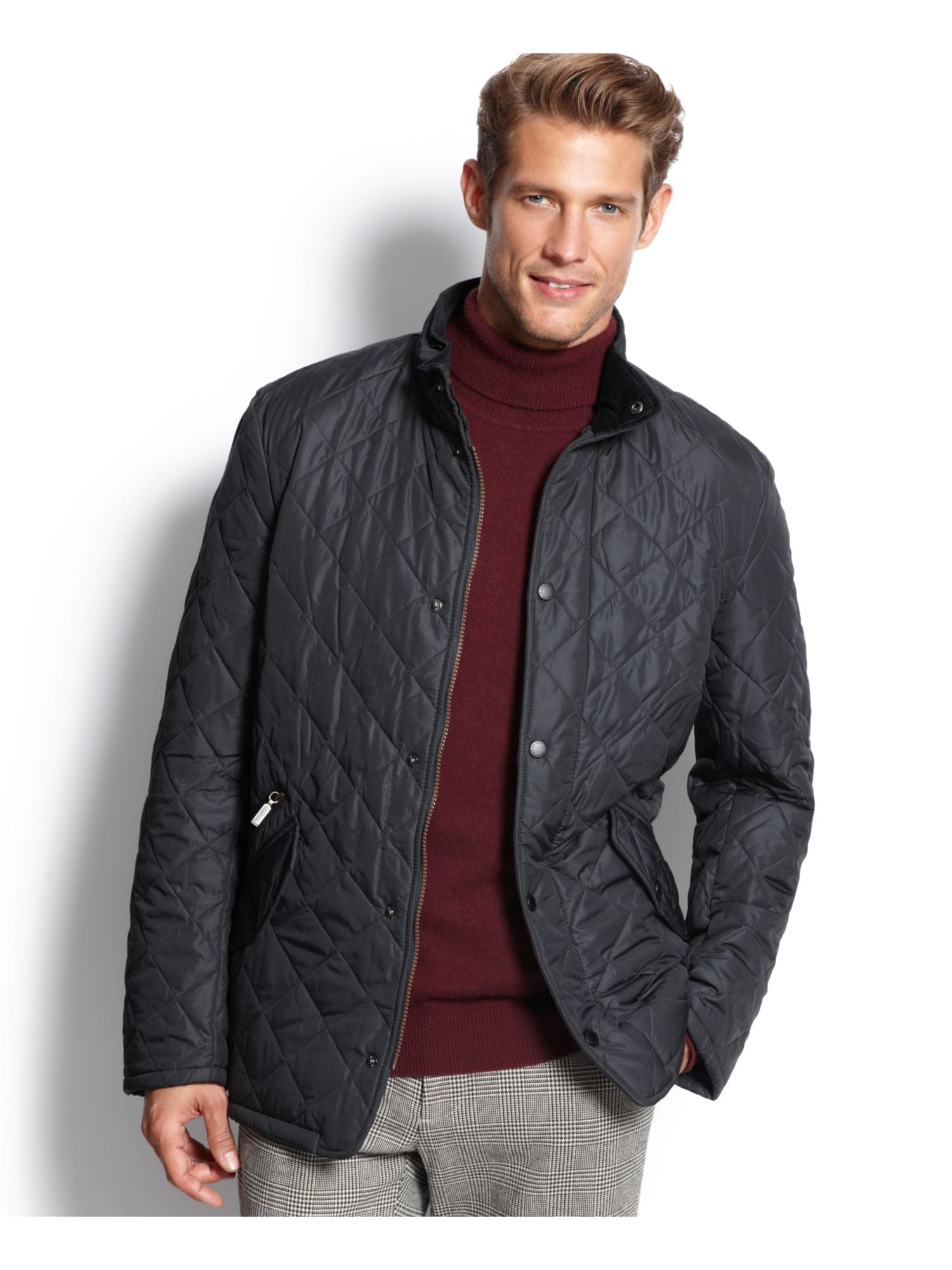 BARBOUR Mens Black Quilted, Quilted Jacket XXL - Walmart.com
