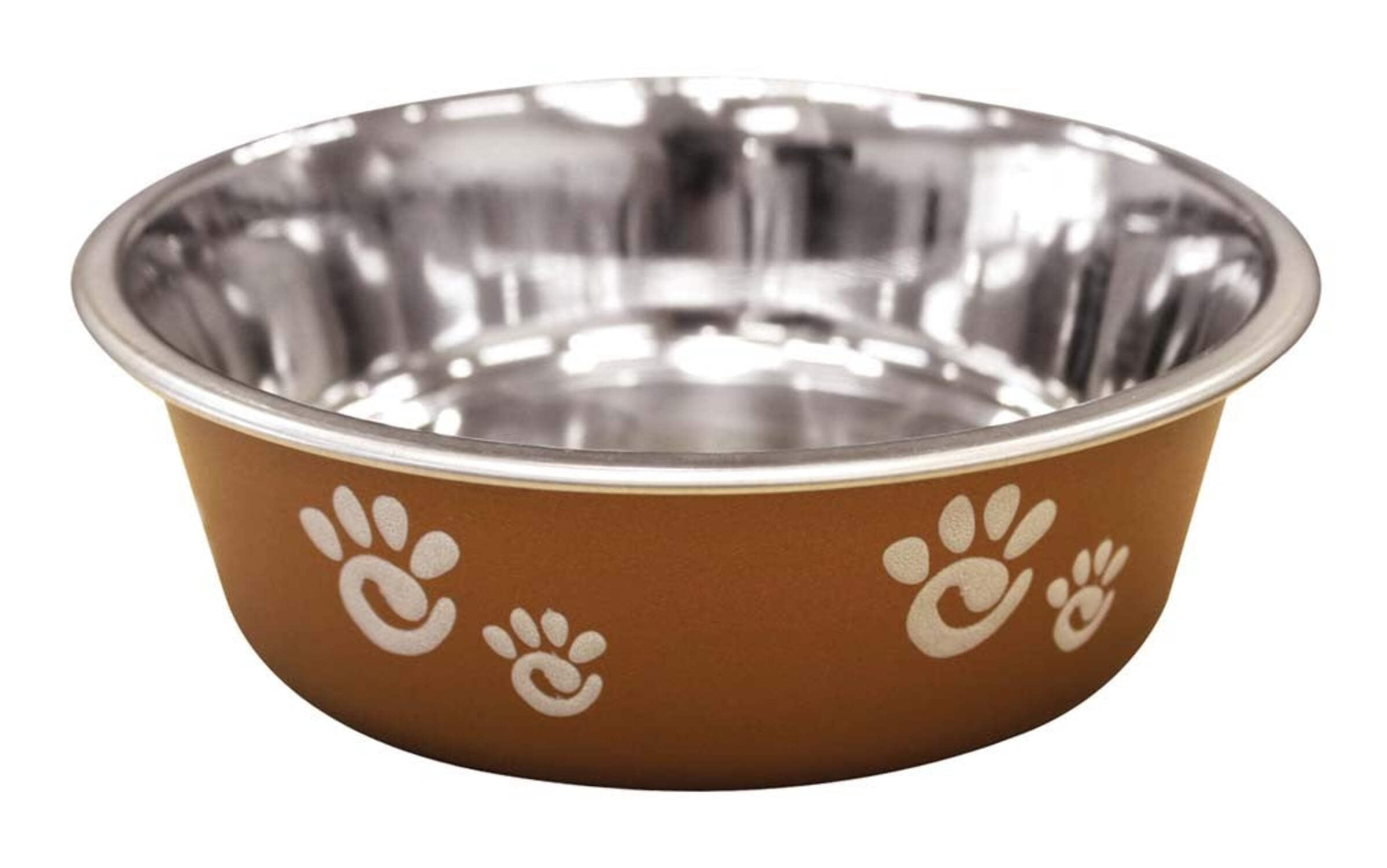 Spot Barcelona Stainless Steel Paw Print Dog Bowl Copper 8oz - Walmart.com