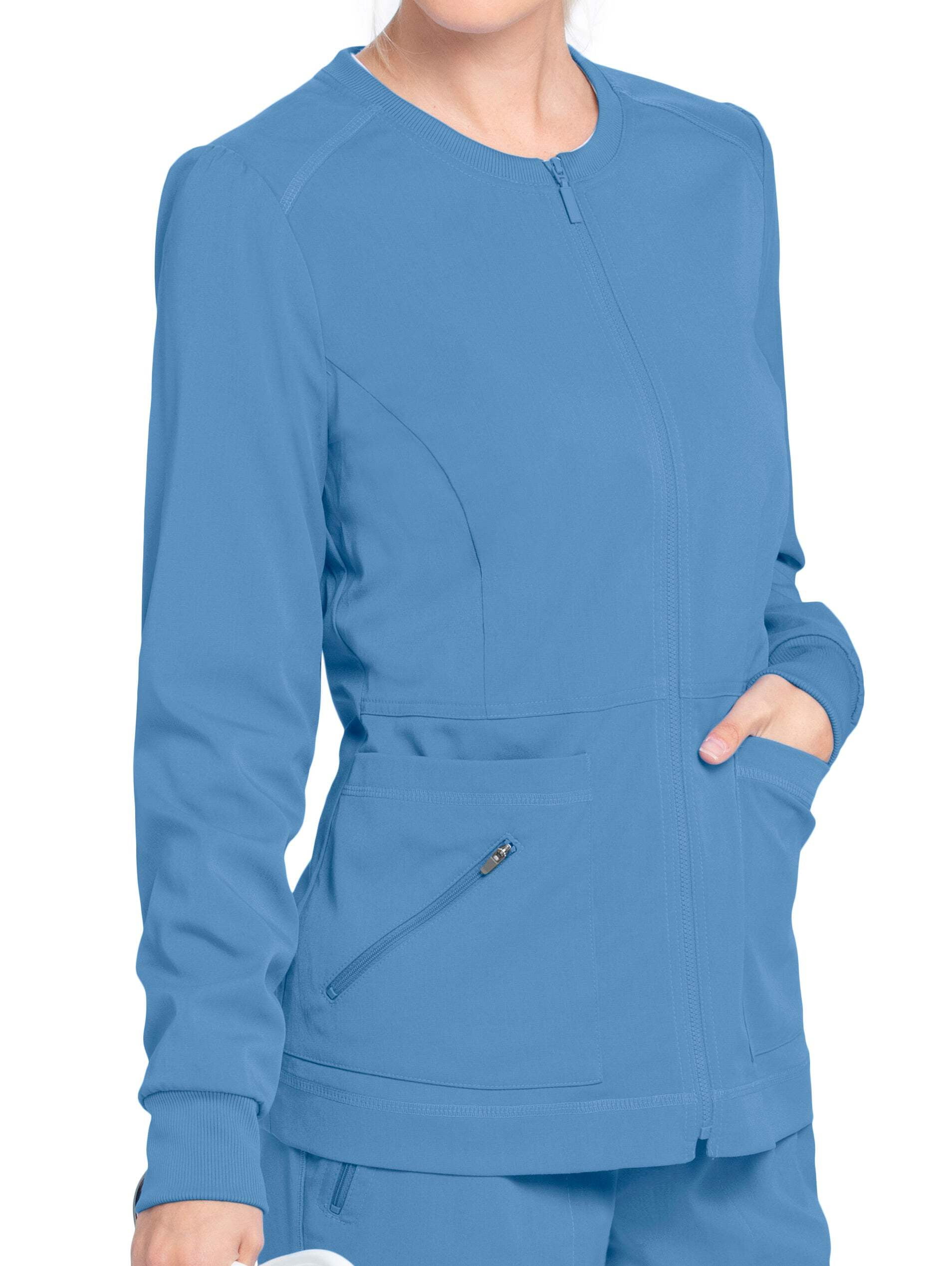 Greys Anatomy Spandex Stretch Millie Jacket 3 Pocket Zip Jacket