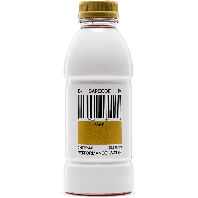 Drink Barcode Cheat Code Performance Water Hydration Sports Drink, with ...
