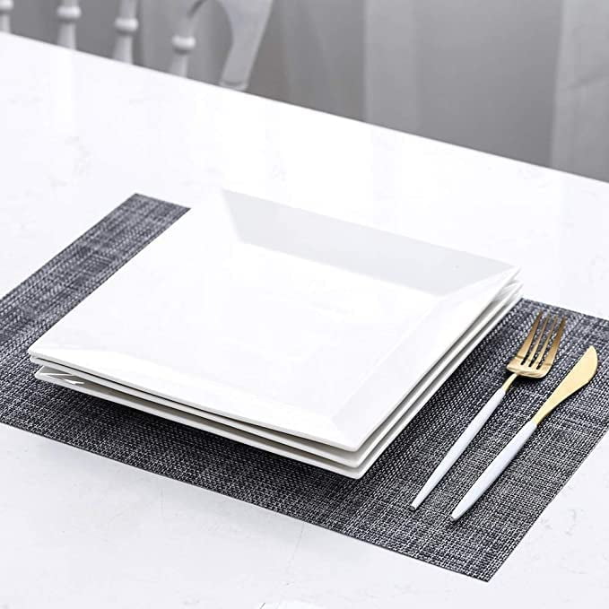 BARCROCK Acrylic Premium Square Multipurpose Use Plate for Snacks ...