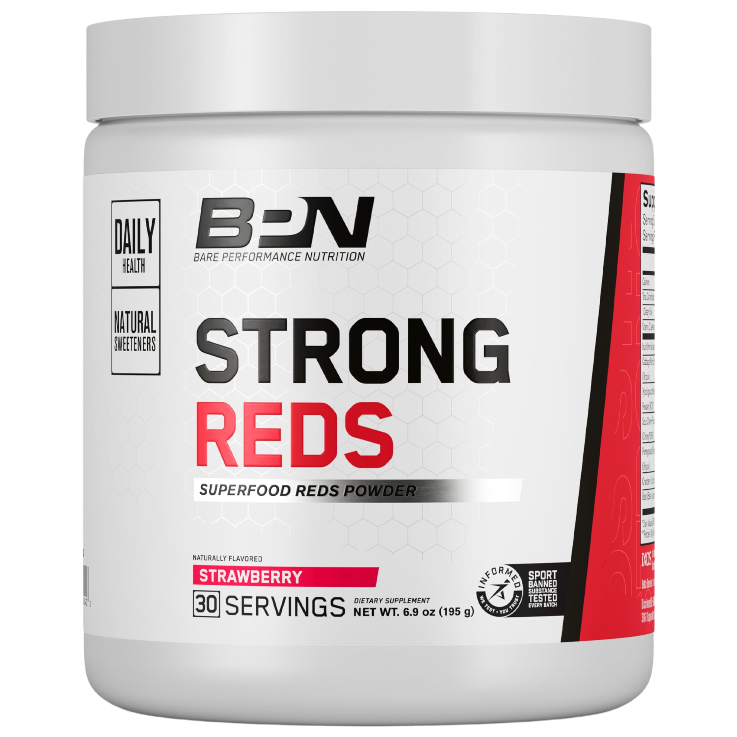 BARE PERFORMANCE NUTRITION, BPN Strong Reds Superfood Powder, Digestive ...