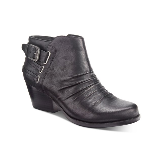 BARETRAPS Womens Gray Buckle Accent Strappy Ruched Cushioned Reid Round ...