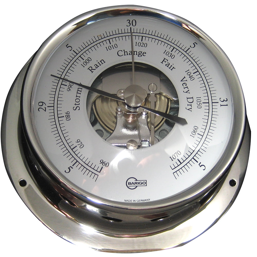 BARIGO Sky Series Ship's Barometer - Stainless Steel Housing - 3.3 ...