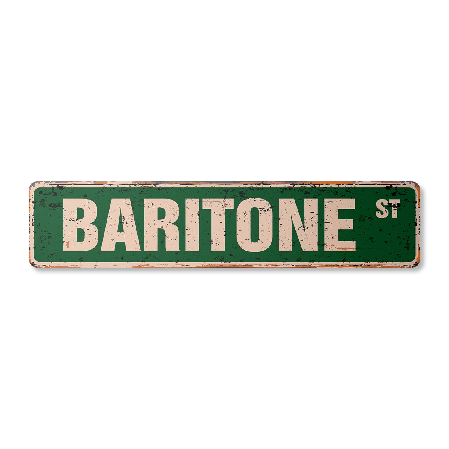 BARITONE Vintage Plastic Street Sign singing singer music teacher vocal ...