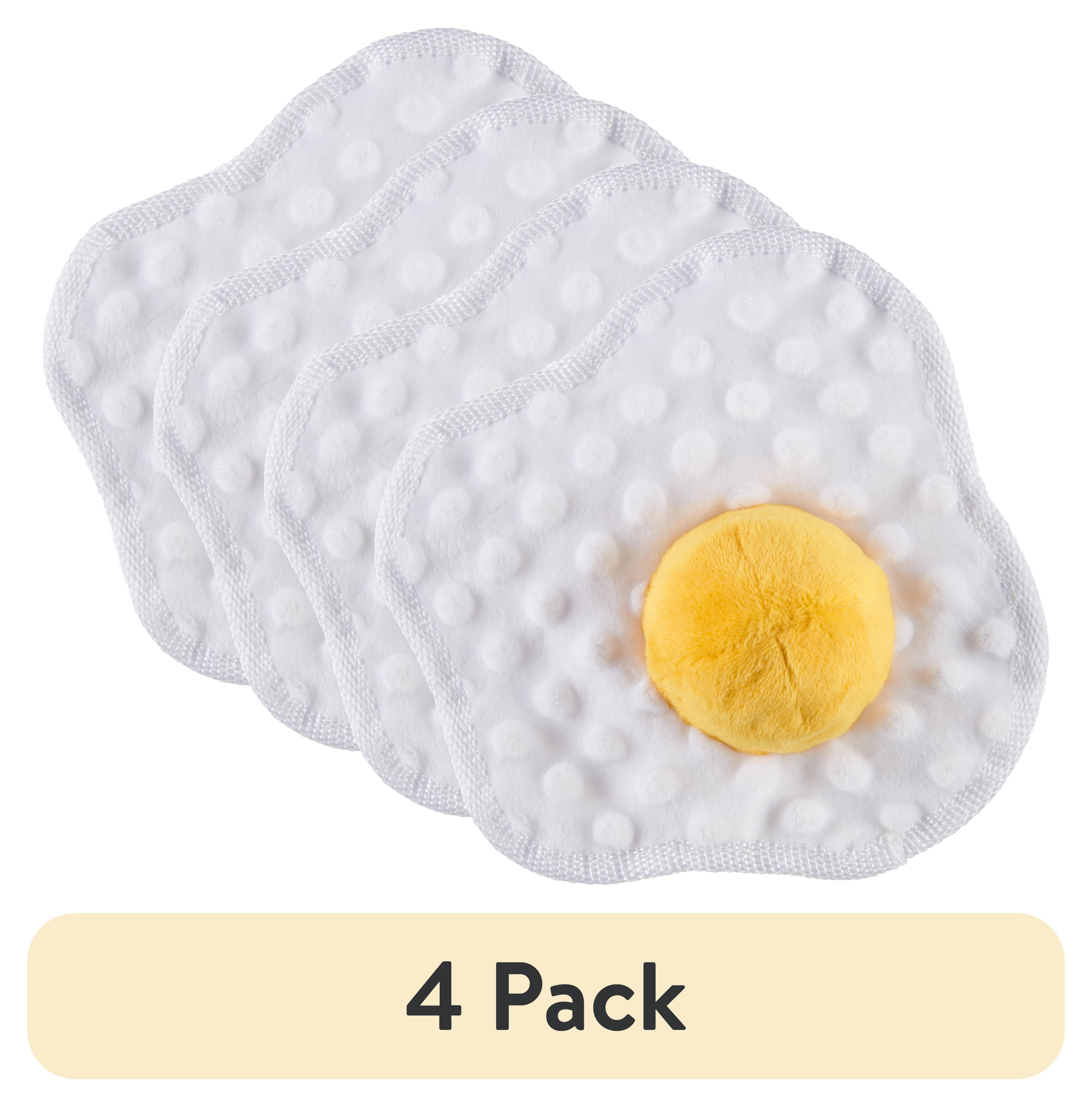 (4 pack) BARK Puppy Side Up Egg Dog Toy With Squeaker For Small and ...