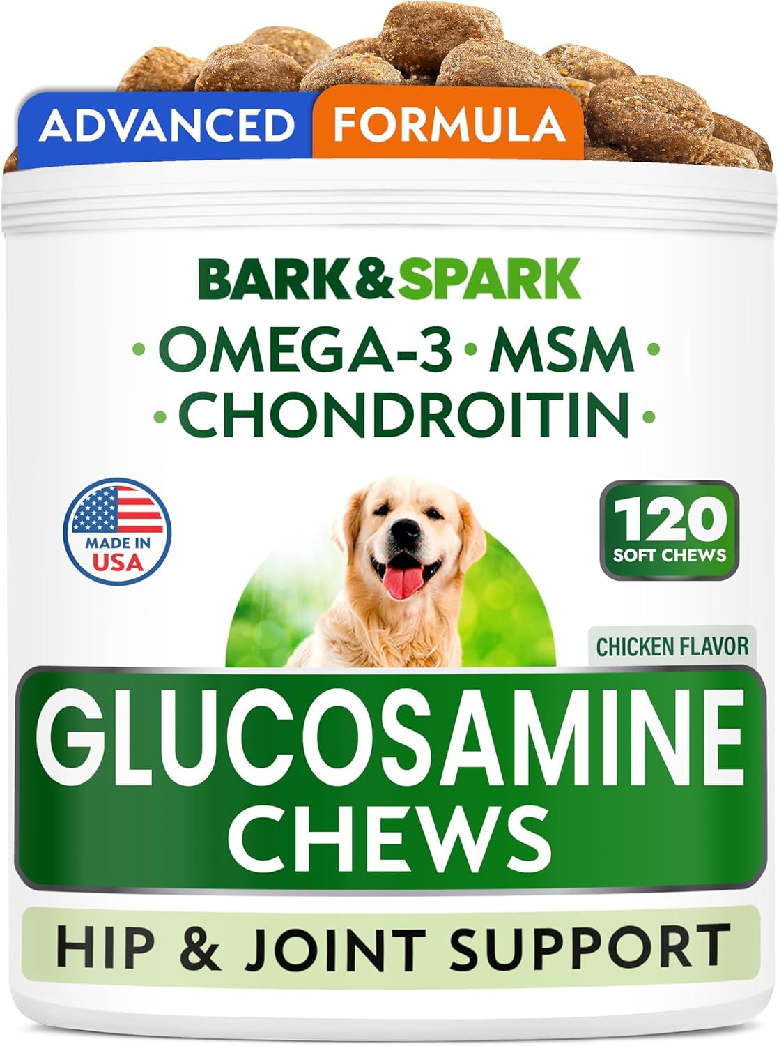 Glucosamine Chondroitin Dog Joint Supplement - Joint Support for Large ...