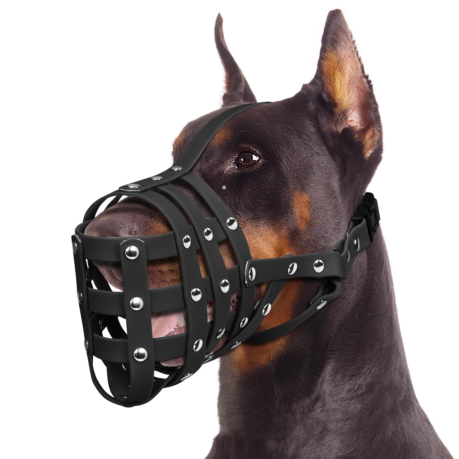 BARKLESS Doberman Muzzle, Soft MMF7 Basket Muzzle for Large Dogs to ...