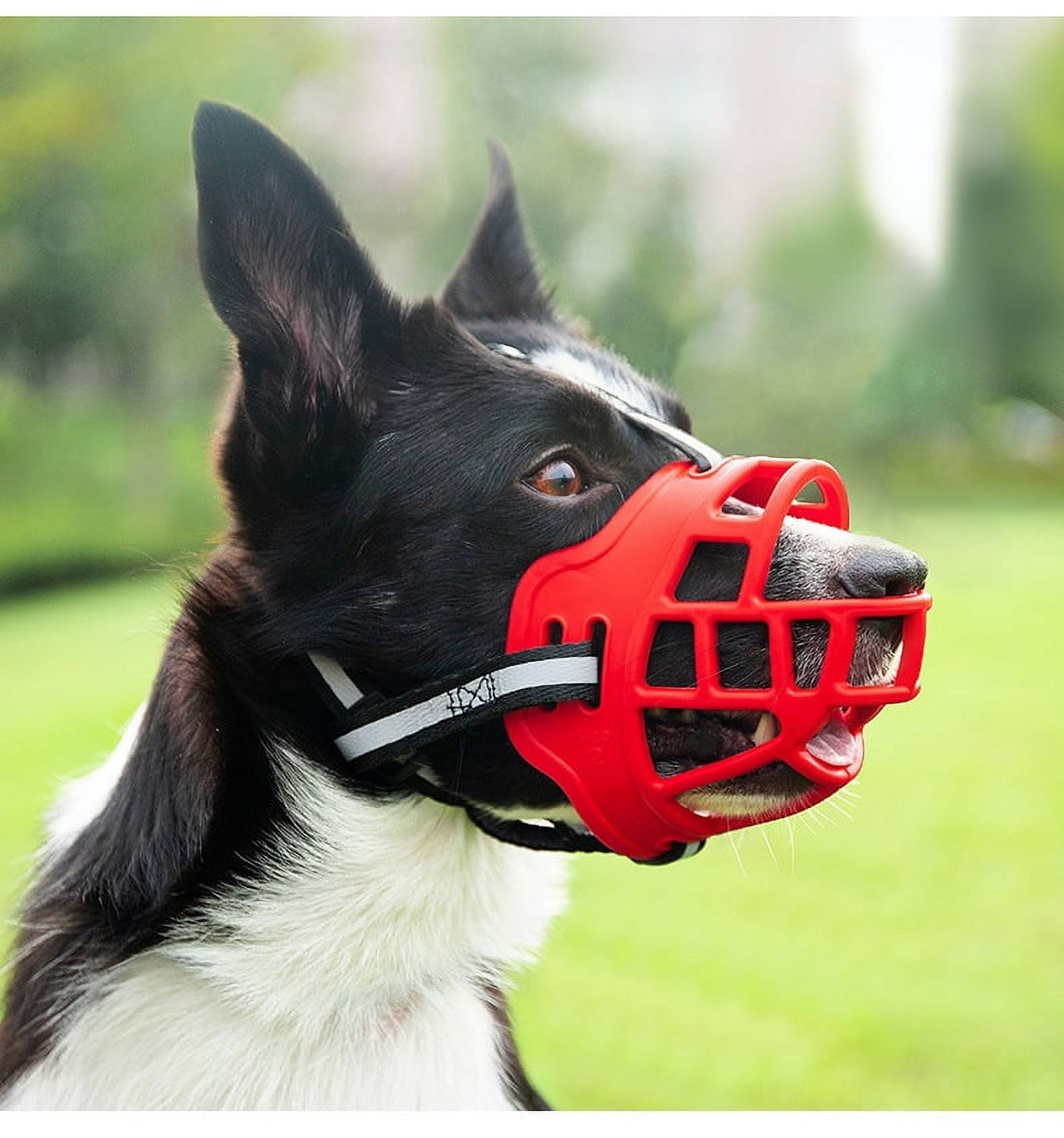 BARKLESS Dog Muzzle, Soft Basket Silicone Muzzle for Dogs to Prevent ...