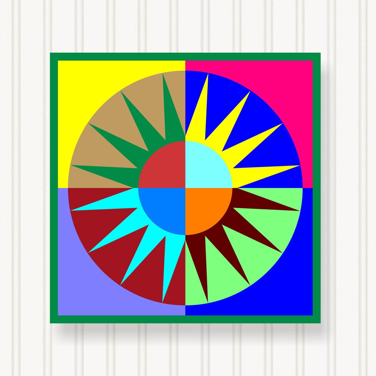 BARN QUILT Block,, 7 Beautiful Sizes, Wall Art Decor, Barn Quilt Sign ...