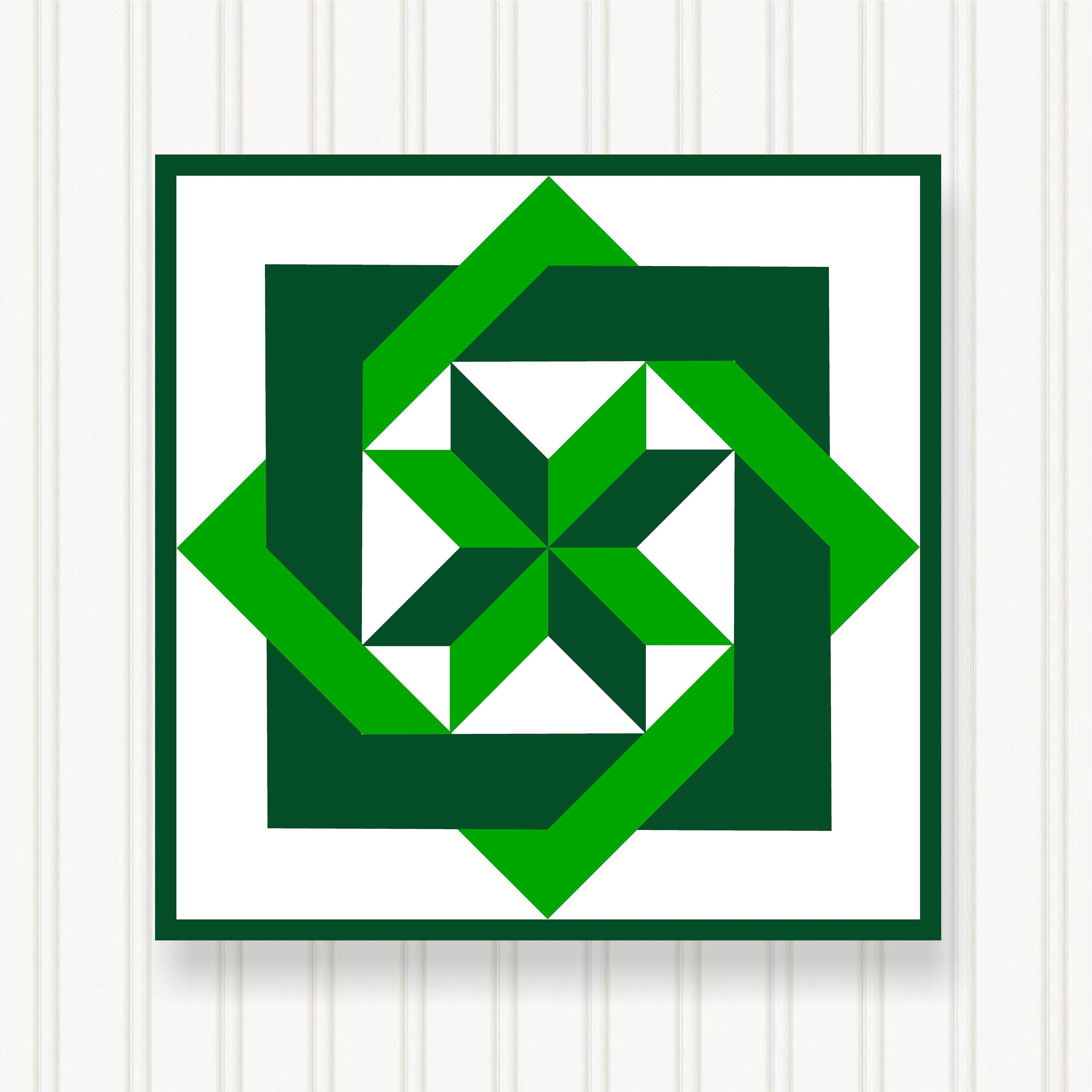 BARN QUILT Block,, 7 Beautiful Sizes, Wall Art Decor, Barn Quilt Sign ...