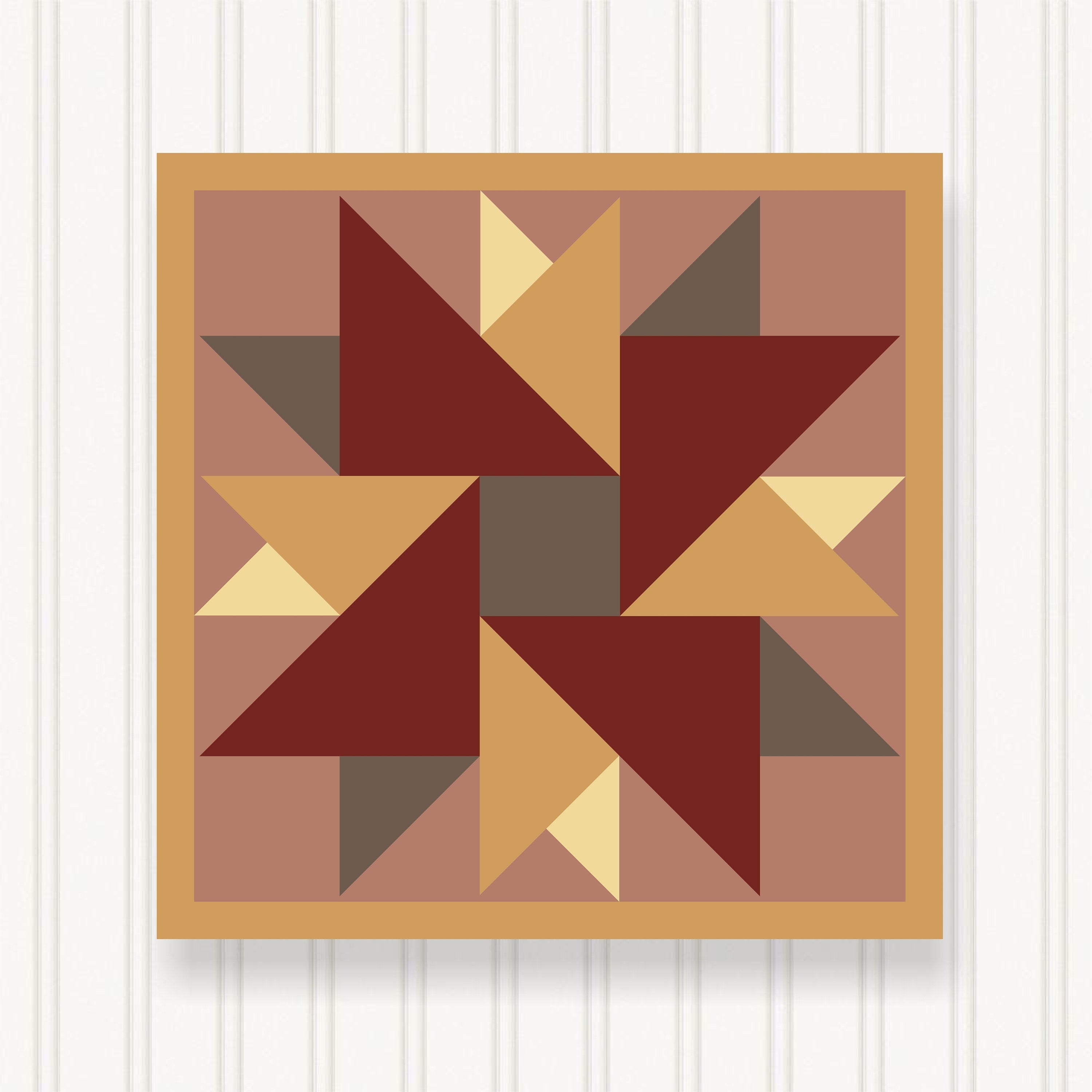 BARN QUILT Block,, 7 Beautiful Sizes, Wall Art Decor, Barn Quilt Sign ...