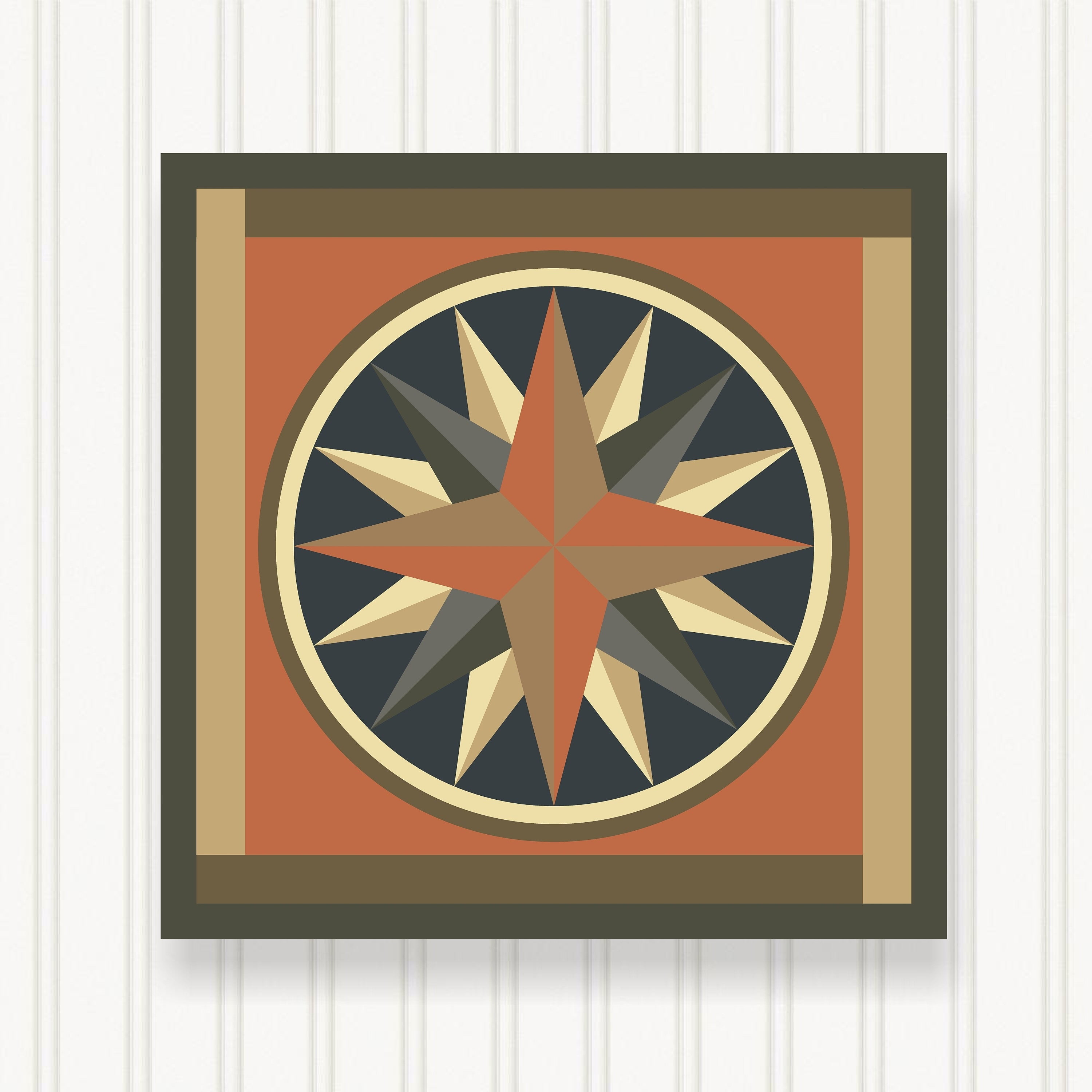 BARN QUILT Block, 7 Beautiful Sizes, Wall Art Decor, Barn Quilt Sign ...
