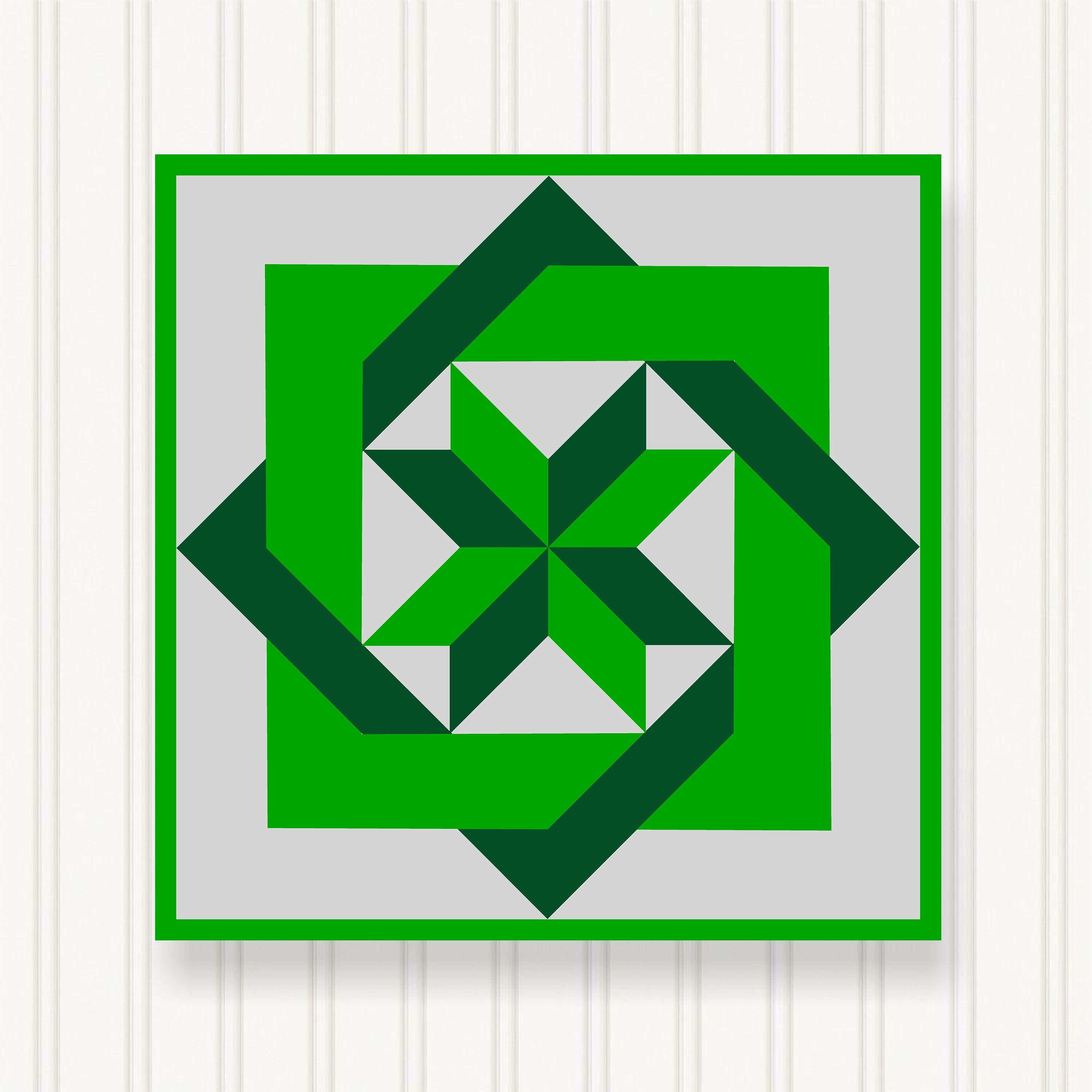 BARN QUILT Block, Beautiful Outdoor or Indoor Square, 7 Sizes, Wall Art ...