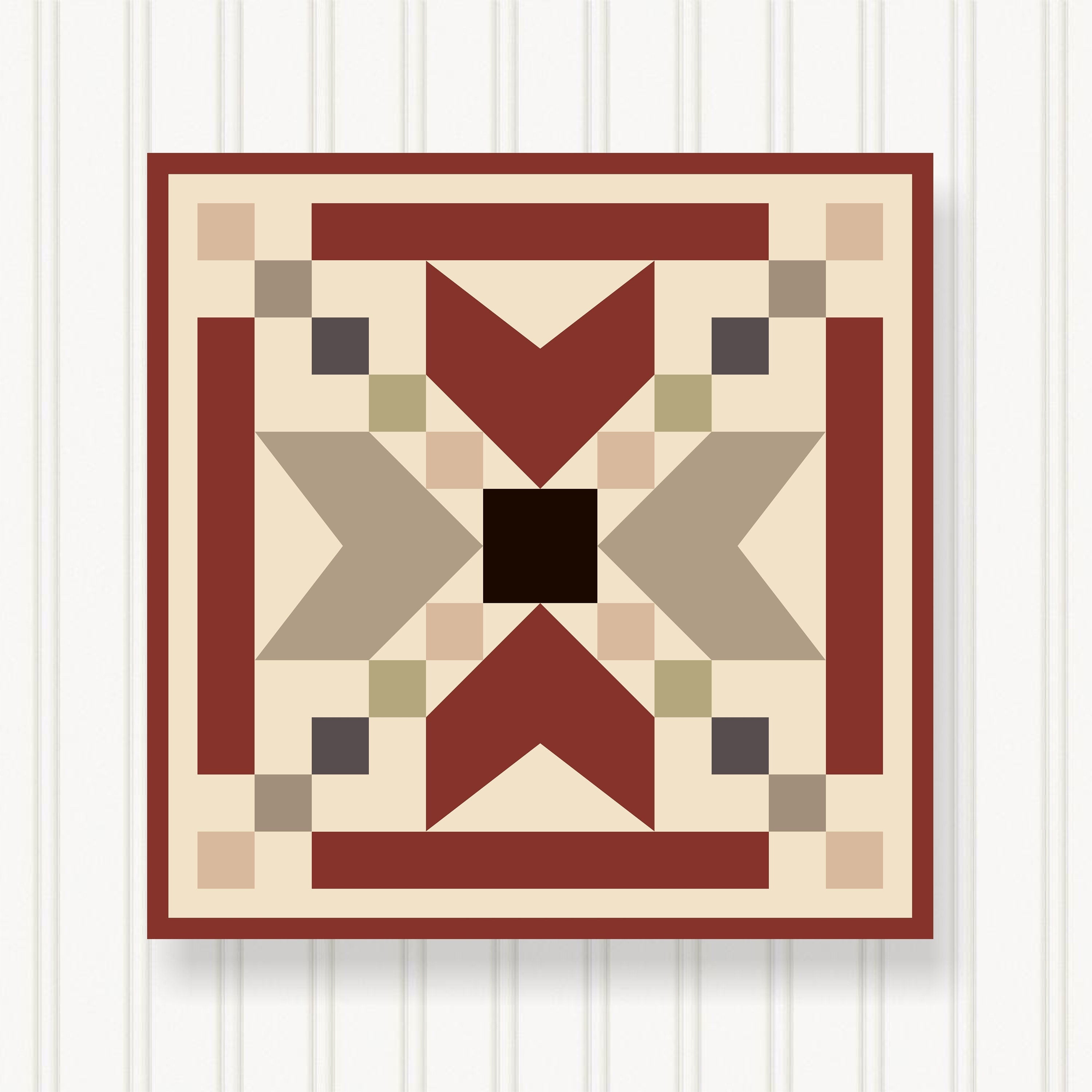 BARN QUILT Block,, 7 Beautiful Sizes, Wall Art Decor, Barn Quilt Sign ...