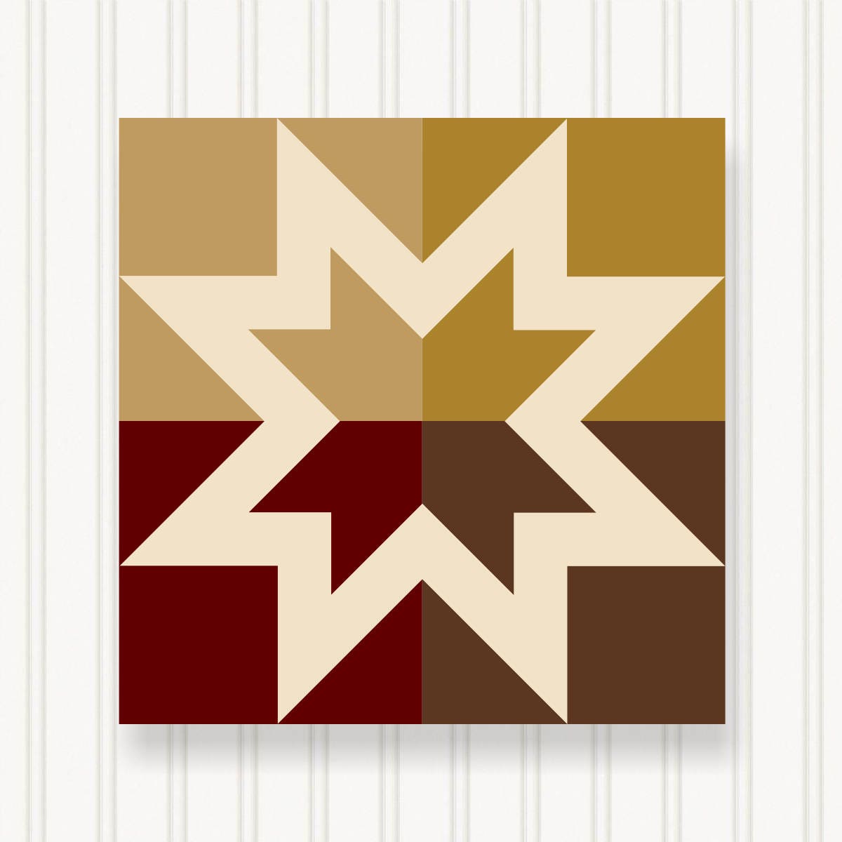 BARN QUILT Block, 7 Beautiful Sizes, Wall Art Decor, Barn Quilt Sign ...