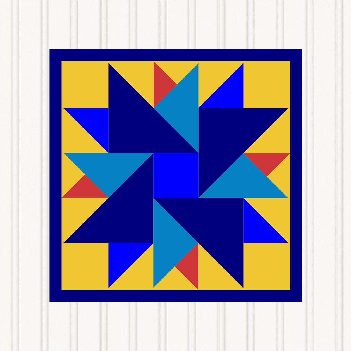 BARN QUILT Block,, 7 Beautiful Sizes, Wall Art Decor, Barn Quilt Sign ...