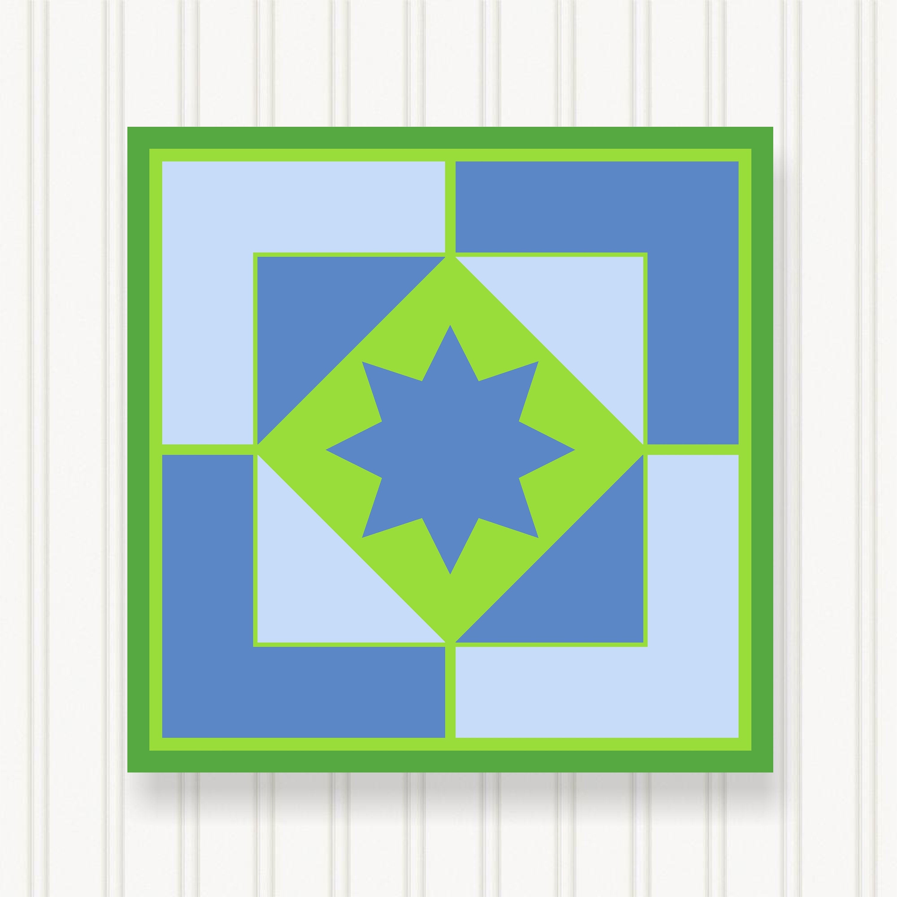 BARN QUILT Block, 7 Beautiful Sizes, Wall Art Decor, Barn Quilt Sign ...