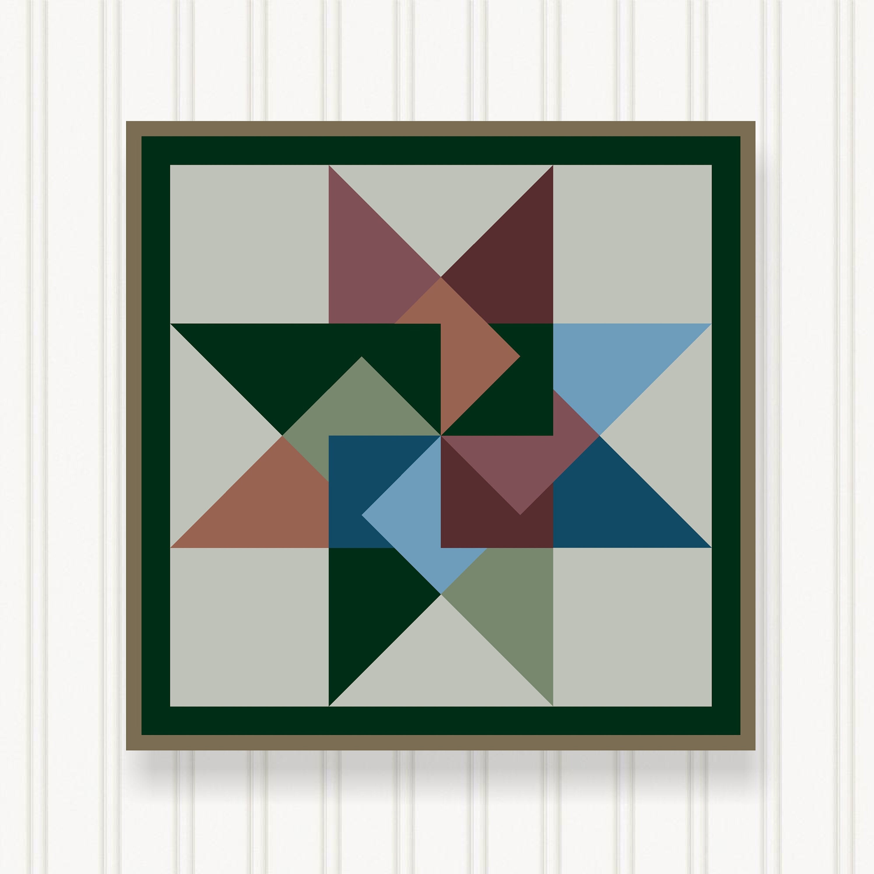 BARN QUILT Block,, 7 Beautiful Sizes, Wall Art Decor, Barn Quilt Sign ...