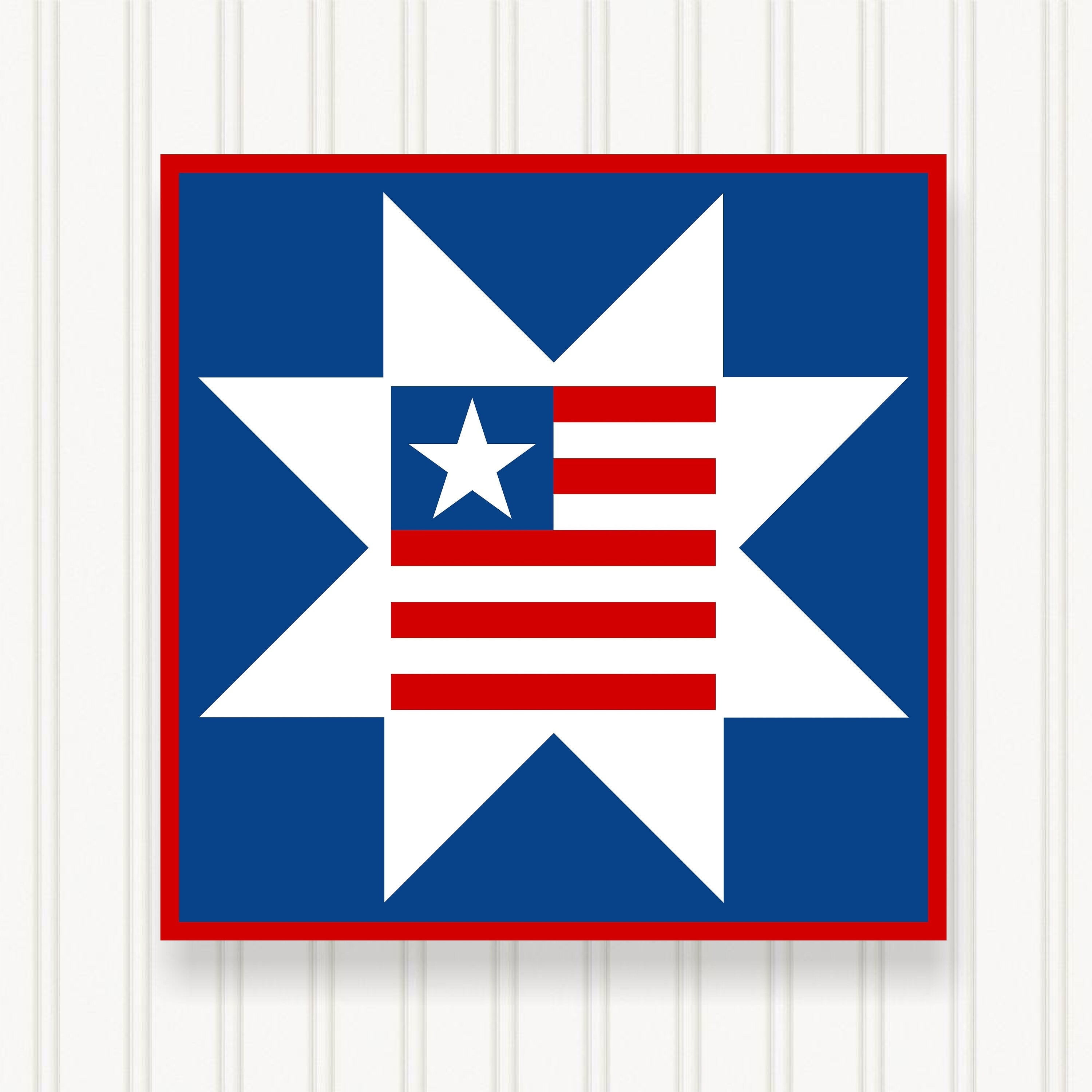 BARN QUILT Block, 7 Beautiful Sizes, Wall Art Decor, Barn Quilt Sign ...