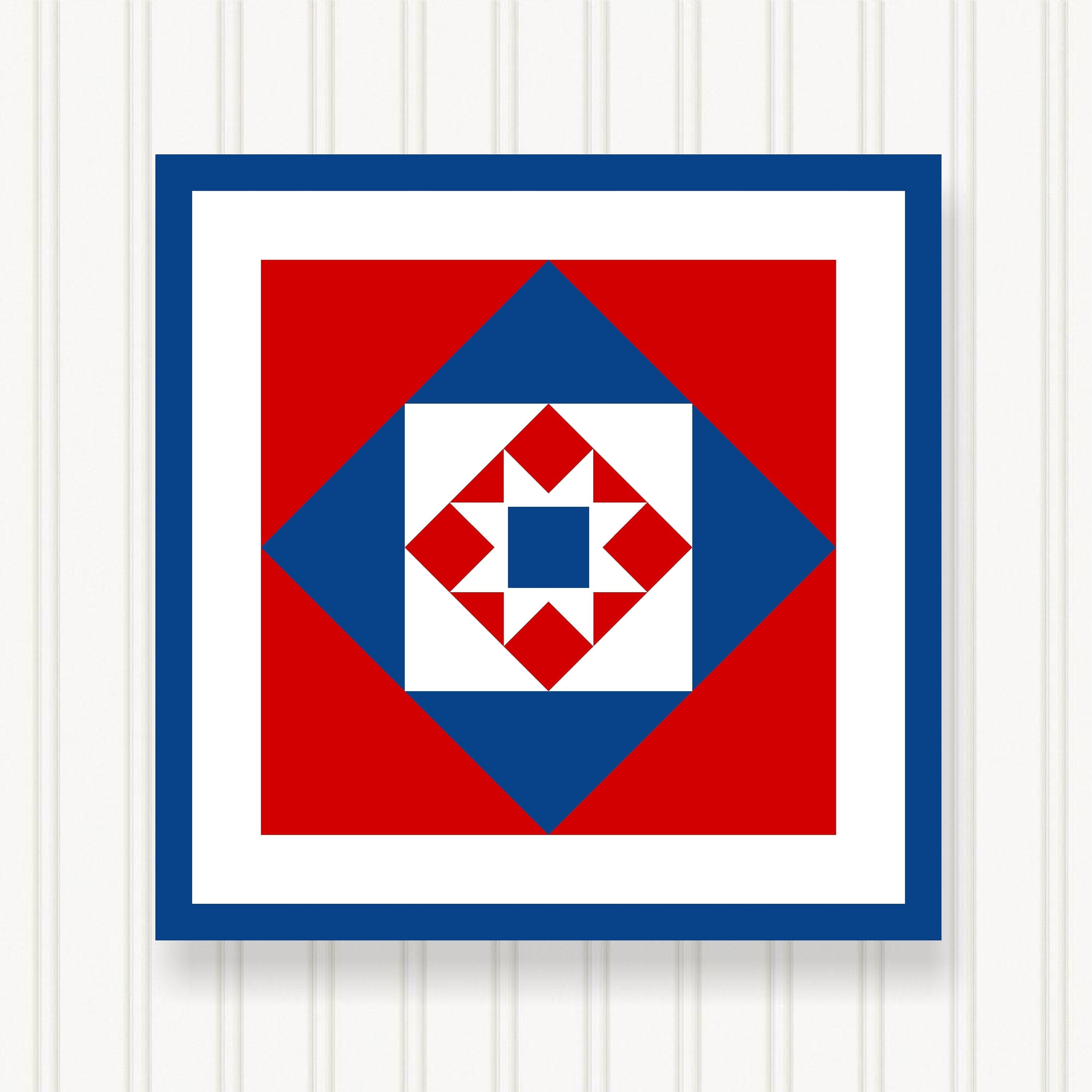 BARN QUILT Block,, 7 Beautiful Sizes, Wall Art Decor, Barn Quilt Sign ...