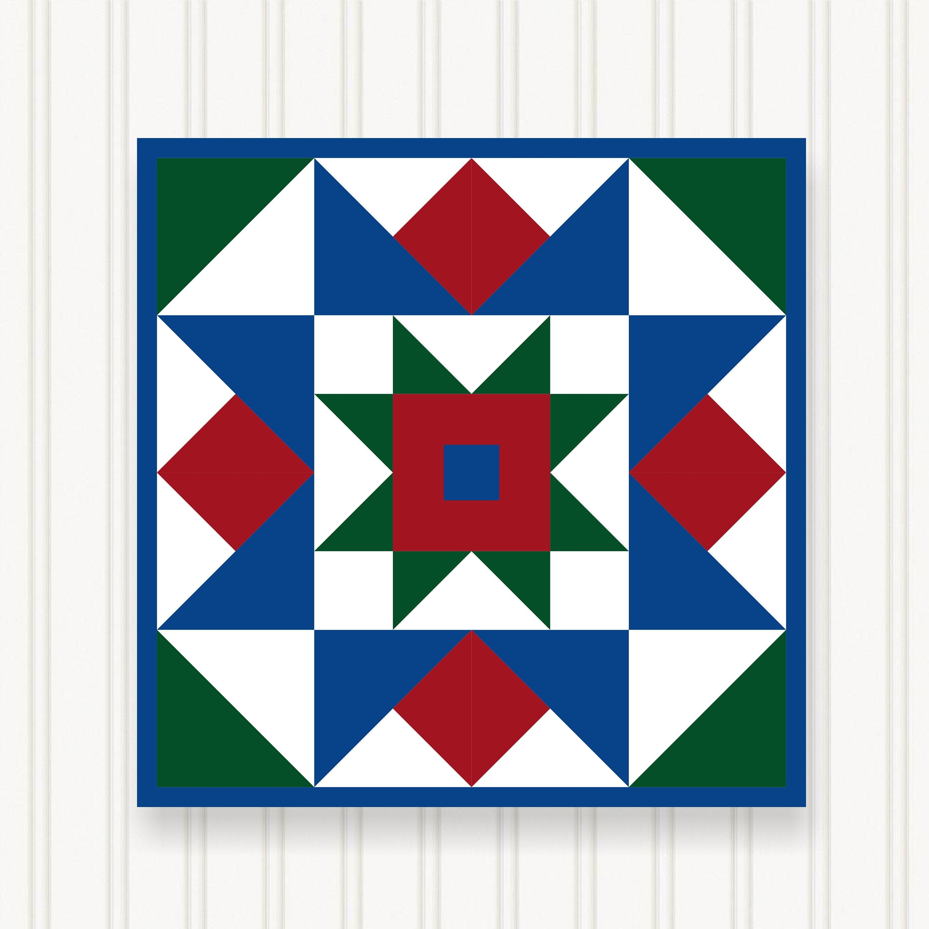BARN QUILT Block, 7 Beautiful Sizes, Wall Art Decor, Barn Quilt Sign ...