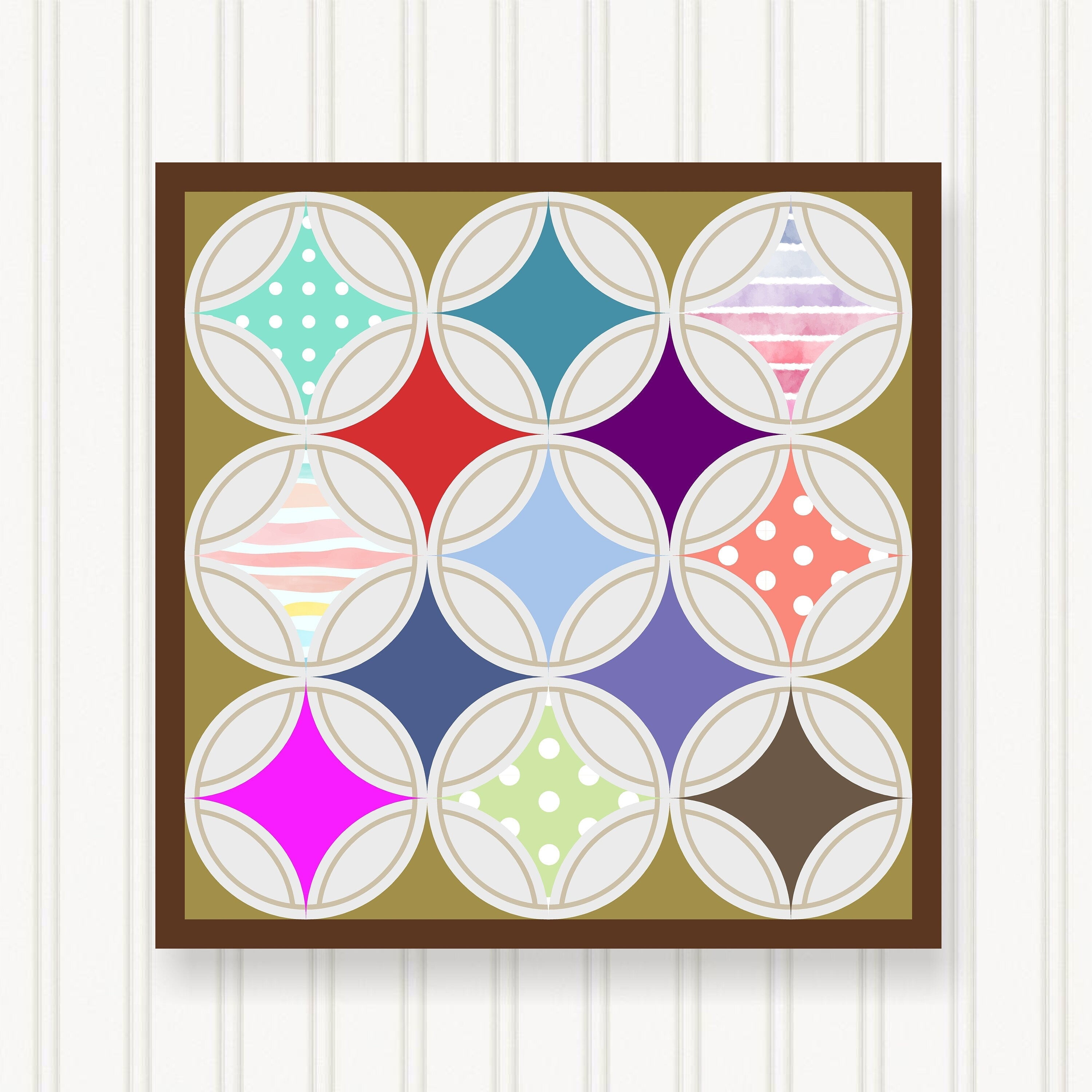 BARN QUILT Block, 7 Beautiful Sizes, Wall Art Decor, Barn Quilt Sign ...