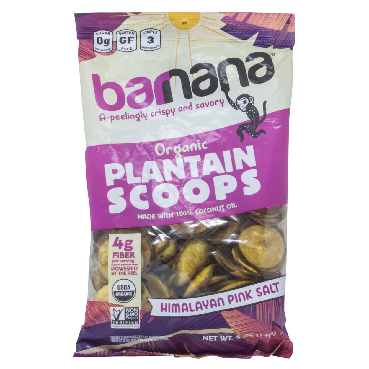 BARNANA Plantain Scoops, Himalayan Pink Salt, Organic - 5 oz - Walmart.com