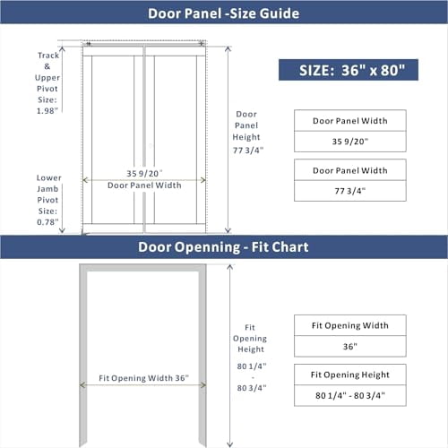 BARNER HOME Bi-Fold Doors, 3-lite Panel Closet Doors for 36" x 80 ...