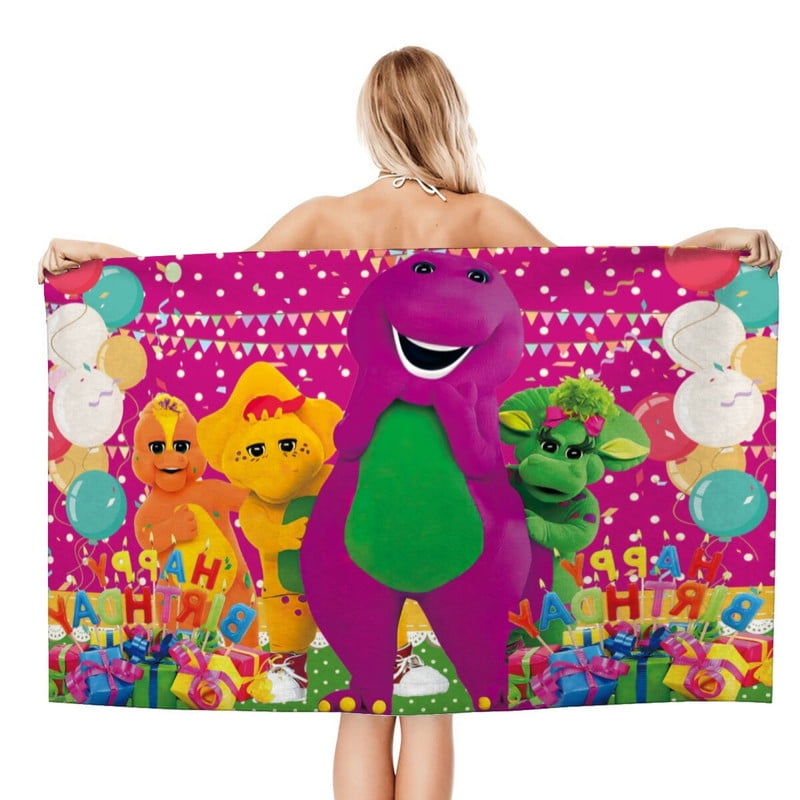 BARNEY AND FRIENDS Gifts Beach Towel for Women Girl Birthday Inspired ...