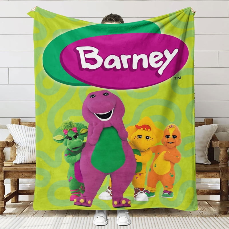 BARNEY AND FRIENDS Throw Blanket Gifts for Fans Lover Girls Boys Women ...