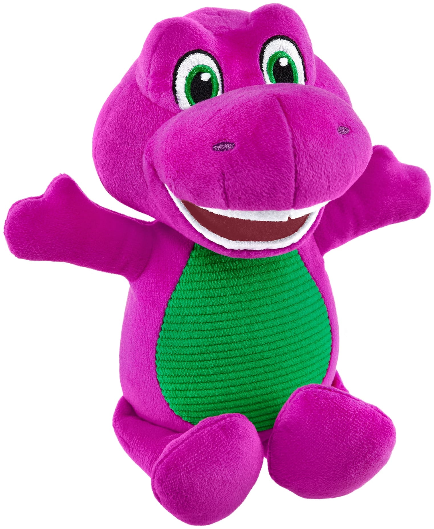 Fisher-Price Barney's World 8-inch Plush Barney Toy Dinosaur for Toddlers & Preschool Kids ...