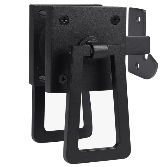 BARNSMITH Heavy Duty Gate Latch, Double Side Gate Latches, Matte Black ...