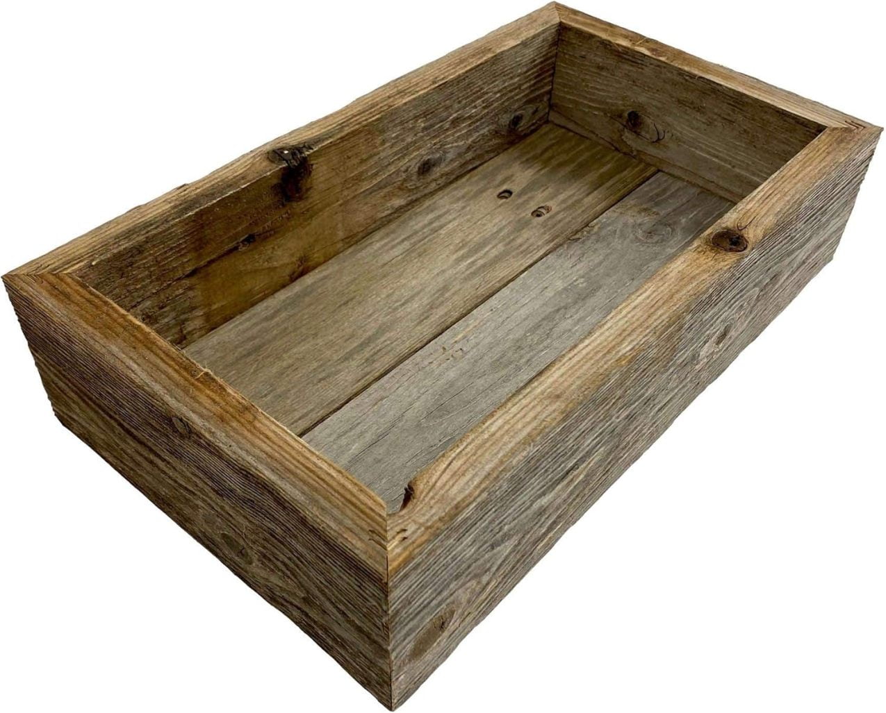 BARNWOODUSA Small Rustic Wooden Box Best for Wood Flower Planter ...