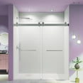 BARONAGE 68-72" W x 76" H Double Sliding Shower Door with Soft-Close ...